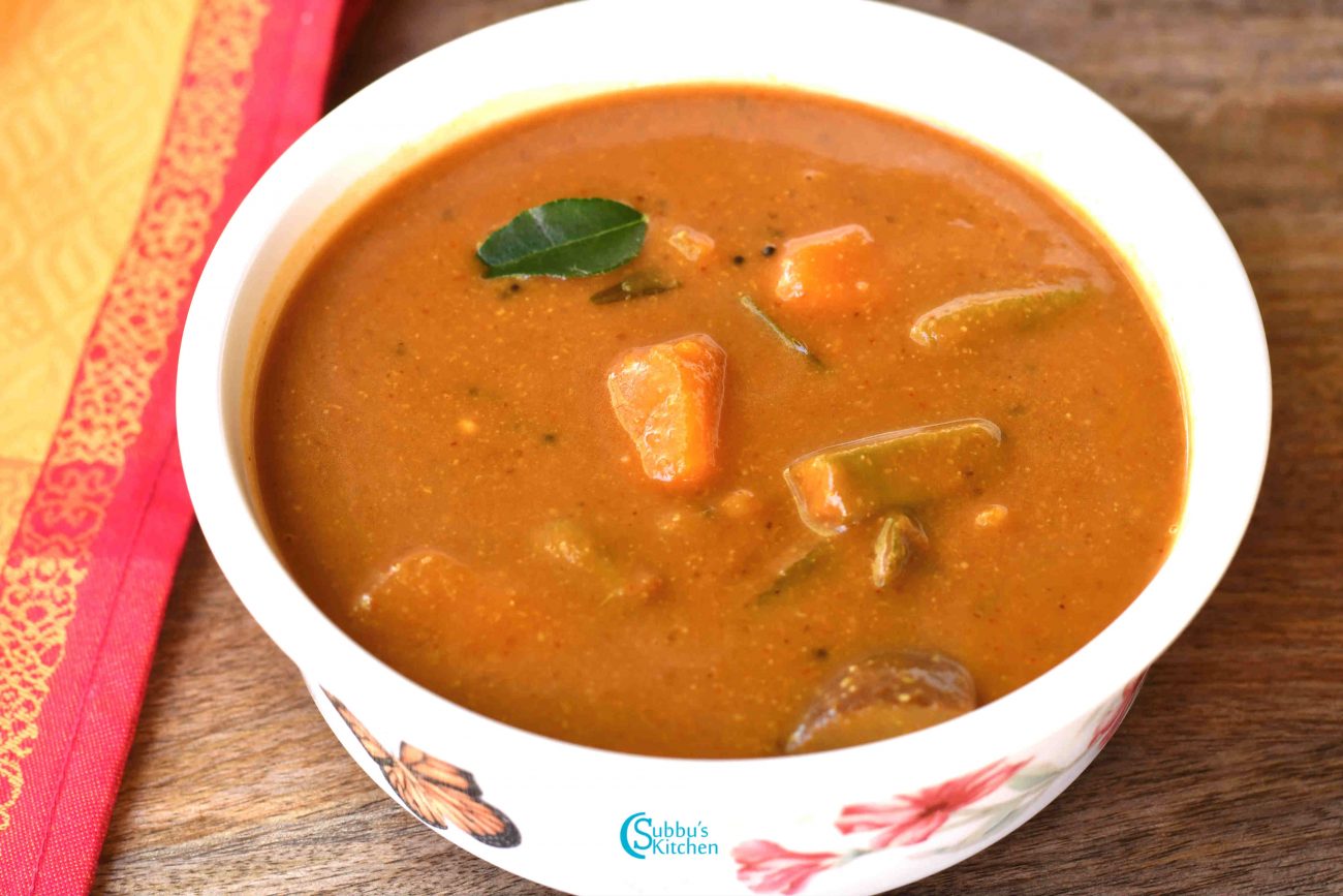 Puli Kuzhambu | Arachuvitta Puli Kuzhambu - Subbus Kitchen