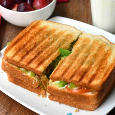 Bombay Grilled Vegetable Sandwich | Mumbai Veg Sandwich Recipe - Subbus Kitchen