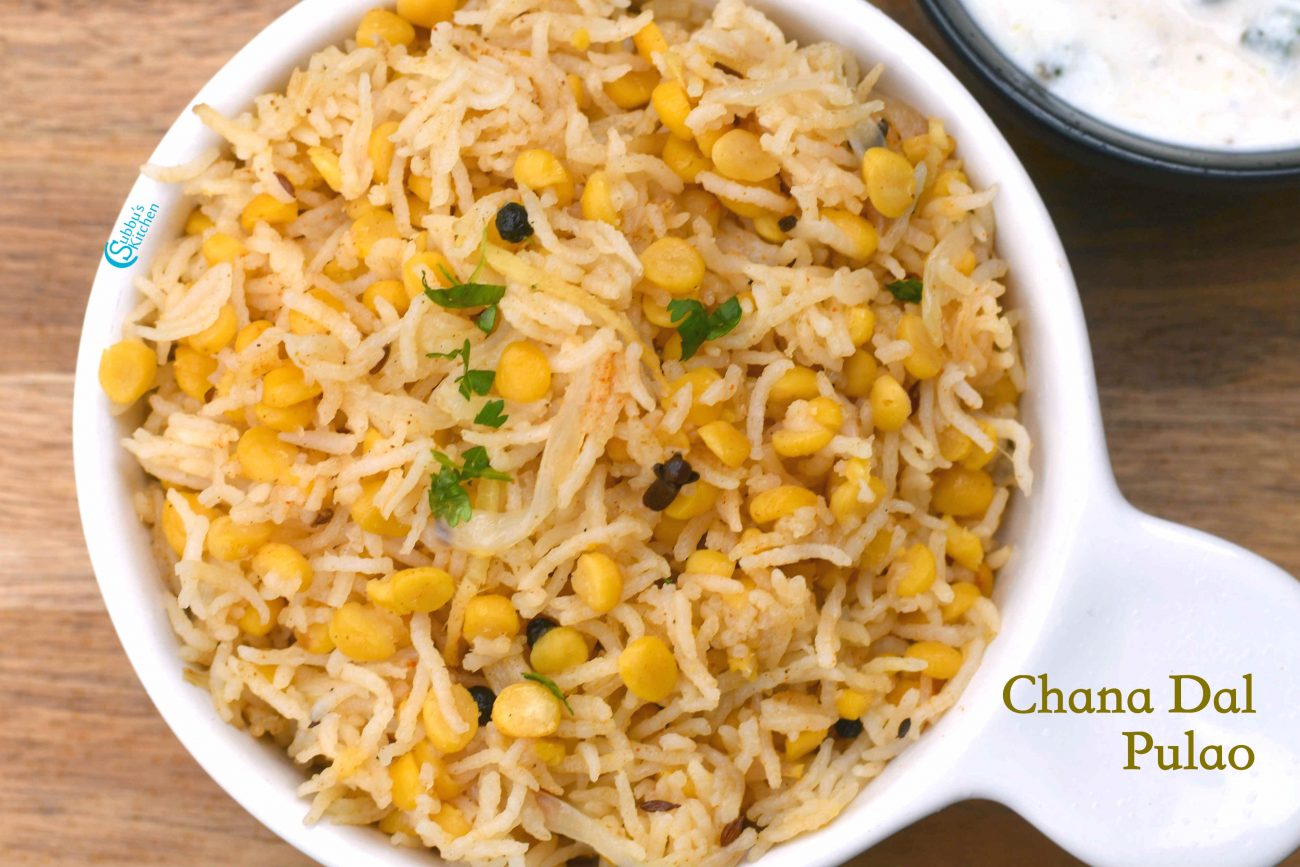 Chana Dal Pulao Recipe - Subbus Kitchen