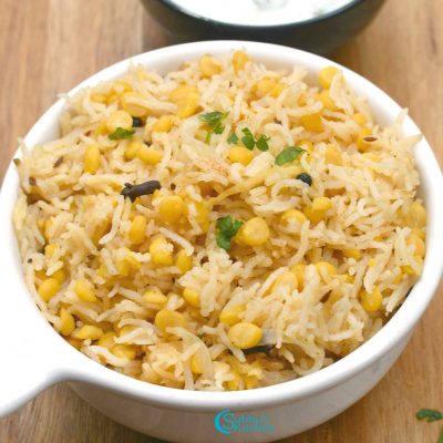 Chana Dal Pulao Recipe - Subbus Kitchen