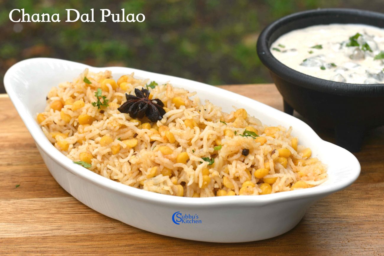 Chana Dal Pulao Recipe - Subbus Kitchen