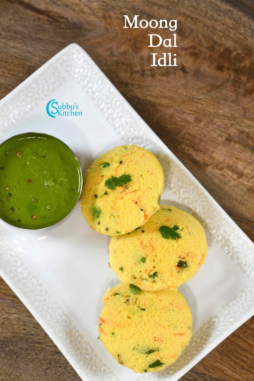 Moong Dal Idli Recipe | No Rice Protein-Rich Idli Recipe - Subbus Kitchen