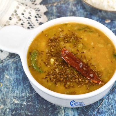 Raw Mango Dal | Mamidikaya Pappu Recipe - Subbus Kitchen