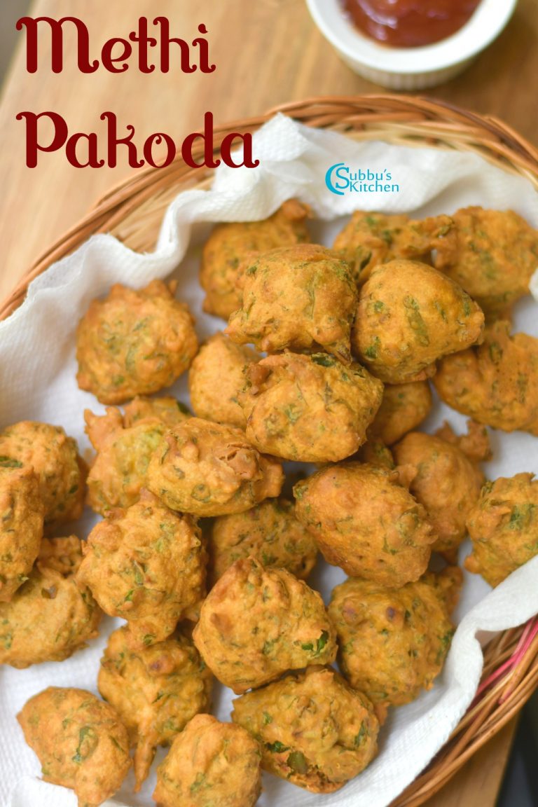 Methi Pakoda Recipe | Methi Pakora Recipe | How to make Methi Fritters ...
