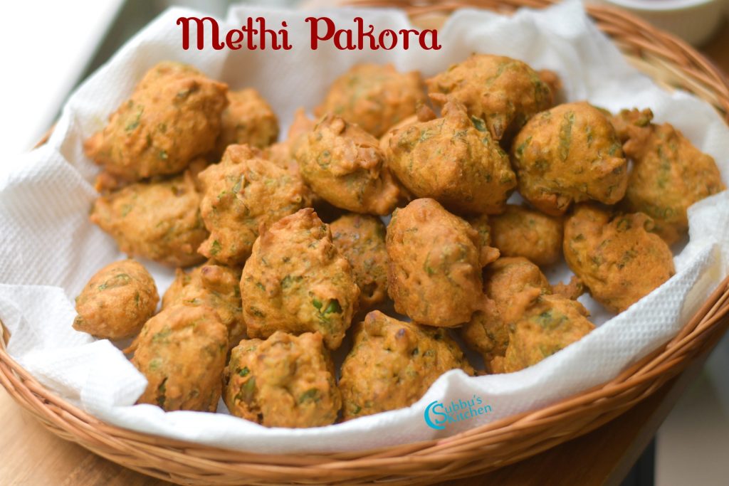 Methi Pakoda Recipe | Methi Pakora Recipe | How to make Methi Fritters ...