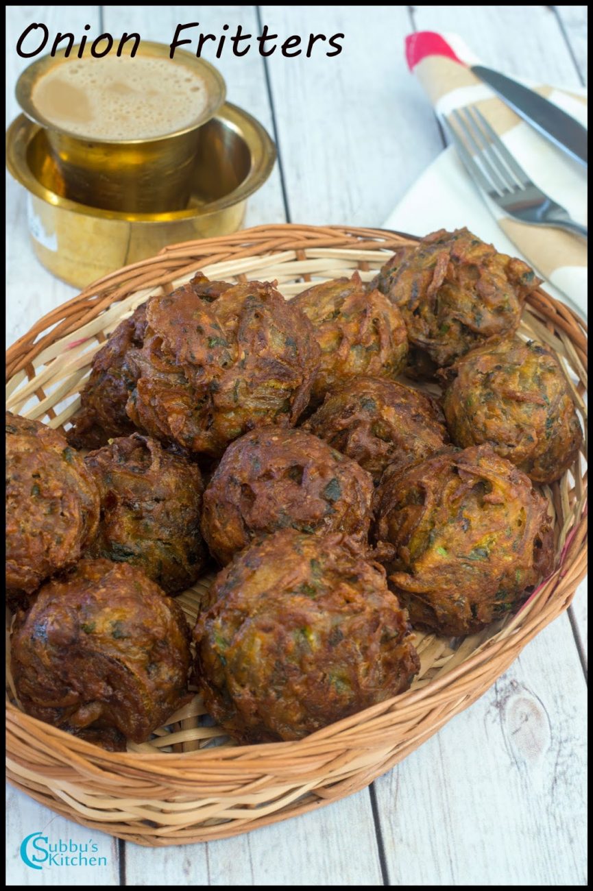 Ulli Vadai | Onion Vada | Onion Dumplings | Onion Fritters - Subbus Kitchen