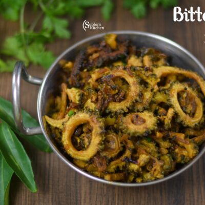 Bitter Gourd Stir Fry Recipe | Pavakai Fry | Bitter Gourd Poriyal ...