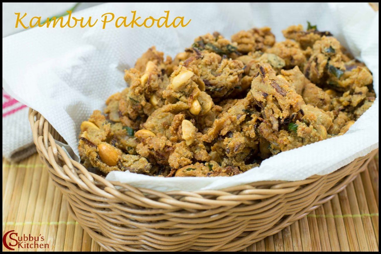 Kambu Pakoda Recipe | Onion Pakoda using Kambu Flour | Pearl Millet ...