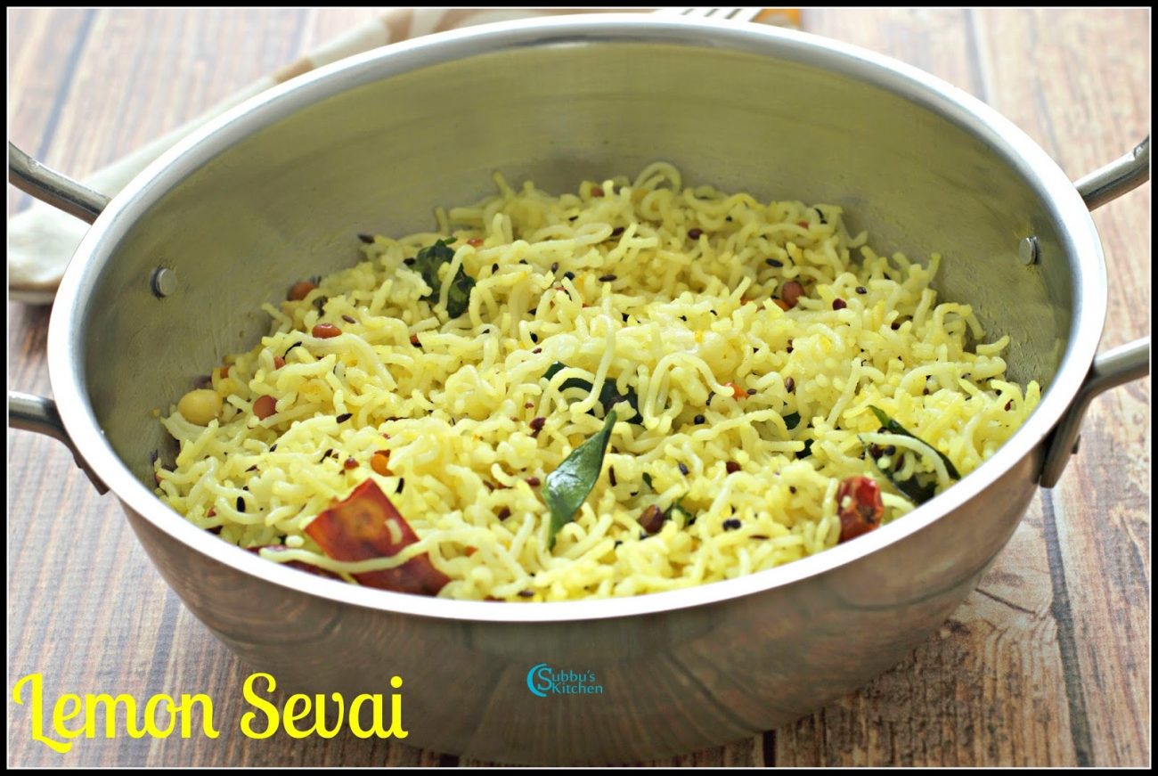 Lemon Sevai Recipe - Subbus Kitchen