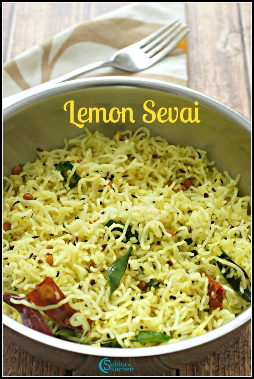 Lemon Sevai Recipe - Subbus Kitchen