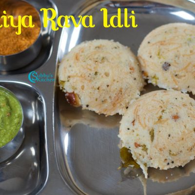 Semiya Rava Idli Recipe | Instant Vermicelli Sooji Idli Recipe - Subbus ...