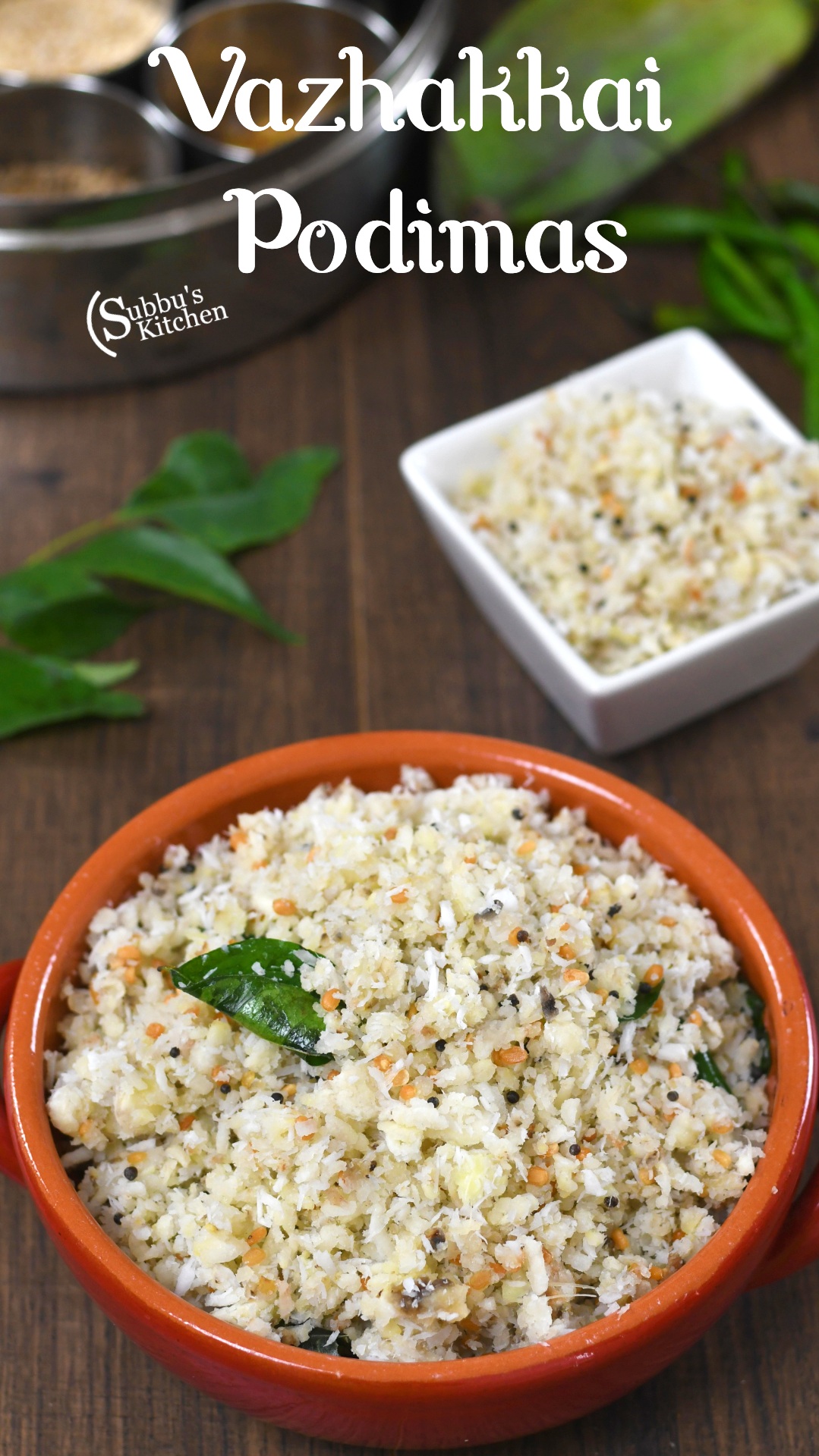 Vazhaikkai Podimas Recipe | Raw Banana Podimas | Vazhakkai Poriyal ...