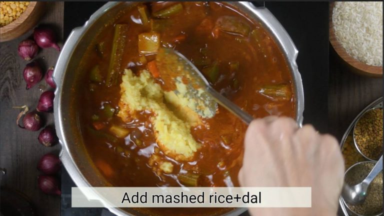 Bisi Bele Bath Recipe | Karnataka Style Bisibelebath - Subbus Kitchen