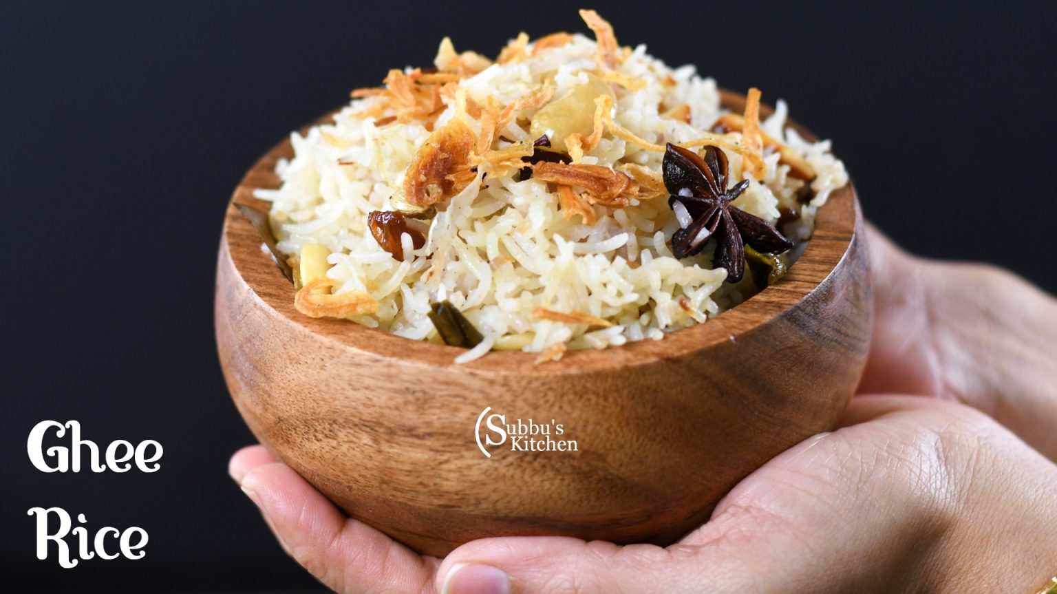 Ghee Rice Recipe | Nei Soru Recipe - Subbus Kitchen