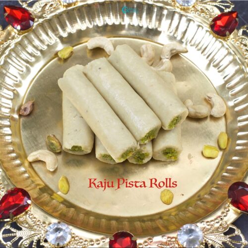 Kaju Pista Rolls | Cashew Pistachio Rolls | Diwali Sweets - Subbus Kitchen