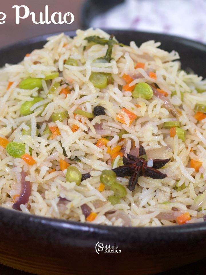 Pulao Recipes Archives - Subbus Kitchen