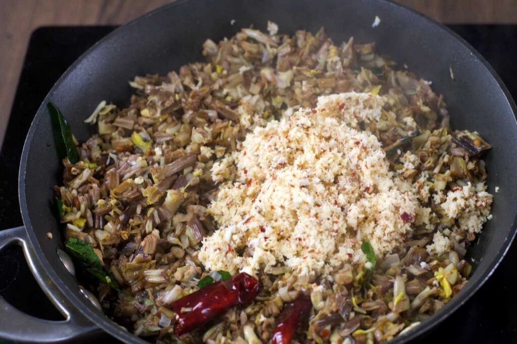 Vazhaipoo Poriyal Recipe | Vazhaipoo Thoran | Banana Blossom Stir-Fry ...