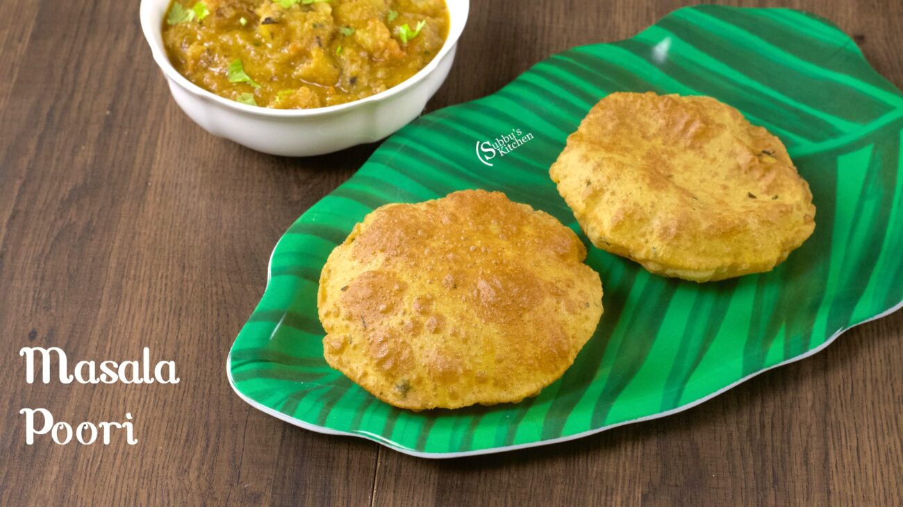 Masala Poori Recipe - Subbus Kitchen