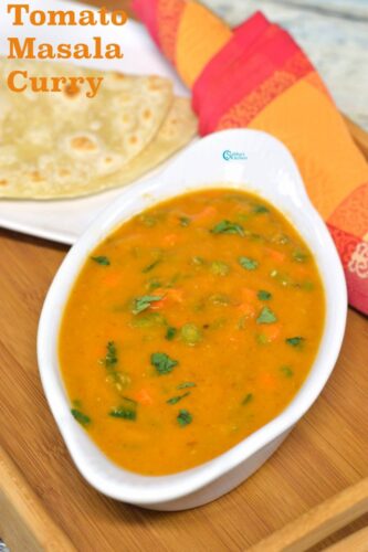 Tomato Masala Curry Recipe | Tomato Masala Gravy Recipe - Subbus Kitchen