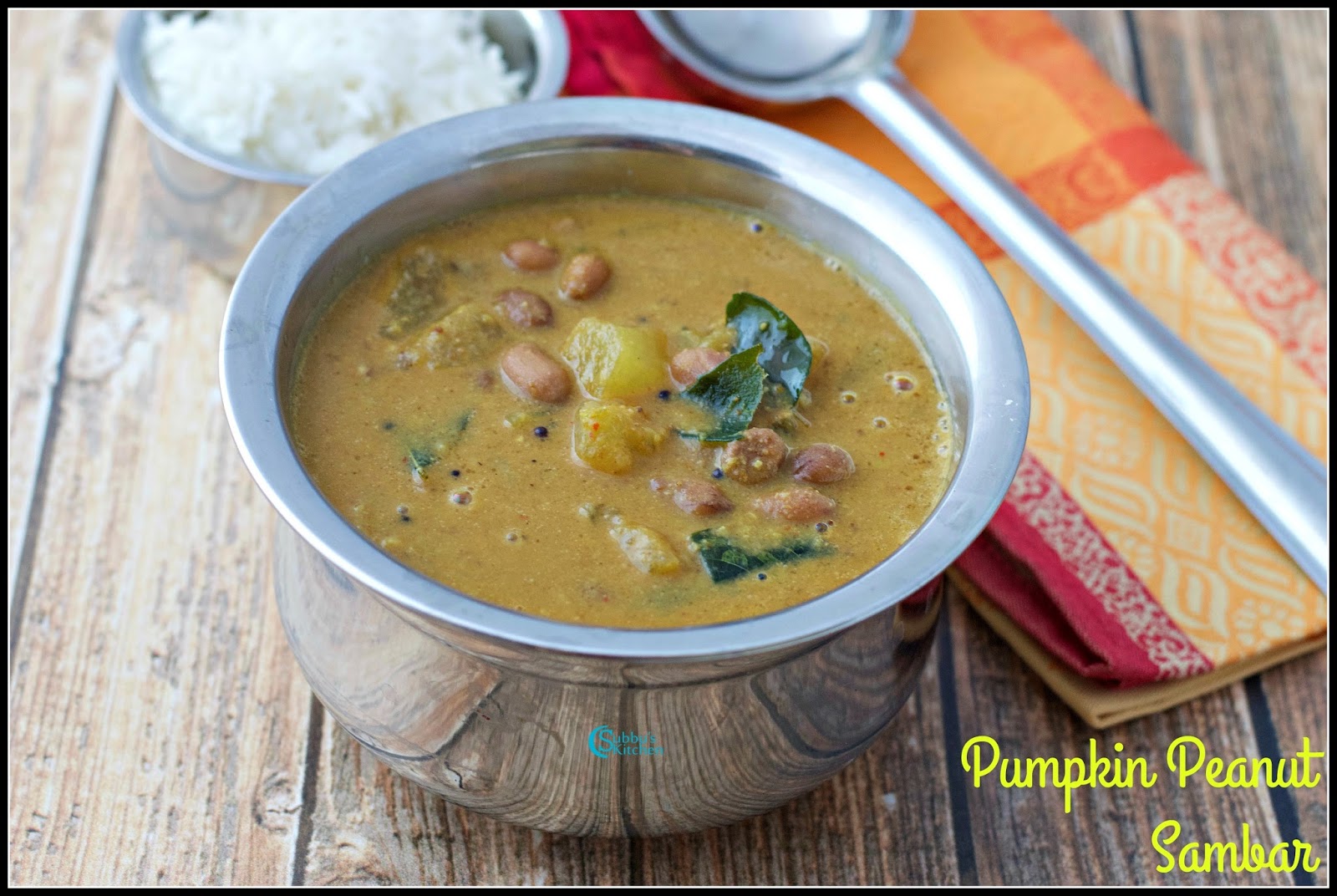Ashgourd Peanut Sambar Recipe | Poosanikkai Sambar - Subbus Kitchen