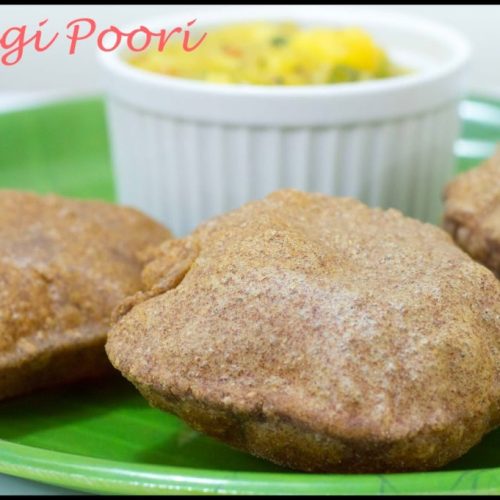 Ragi Poori Recipe | Finger Millet Poori Recipe | Kezhvaragu Poori ...