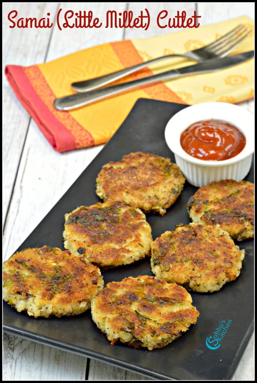 Samai Potato Tikki | Little Millet Potato Cutlet Recipe - Subbus Kitchen