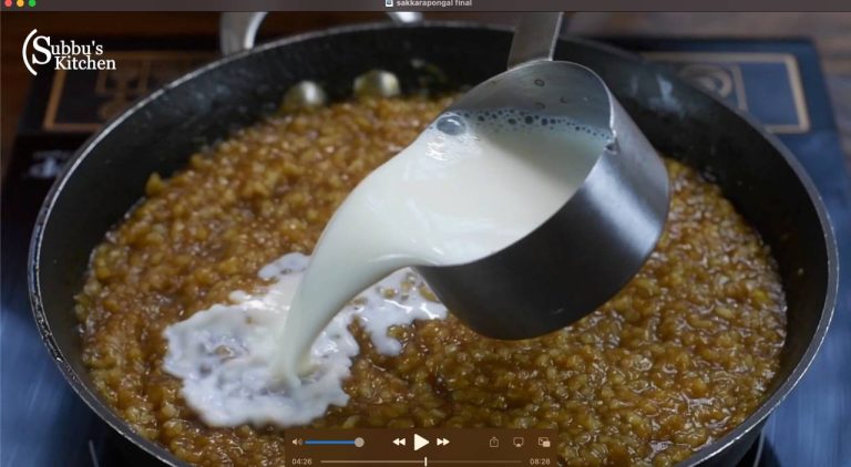Sakkarai Pongal / Sweet Rice Pongal - Subbus Kitchen