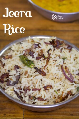 Jeera Rice - Subbus Kitchen