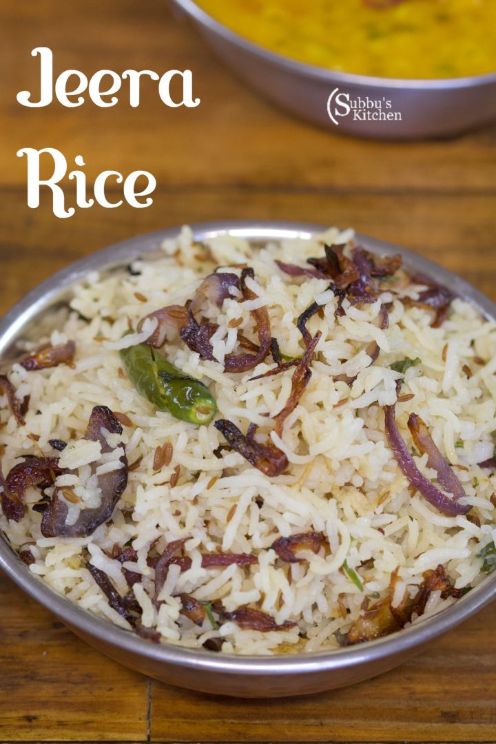Jeera Rice - Subbus Kitchen