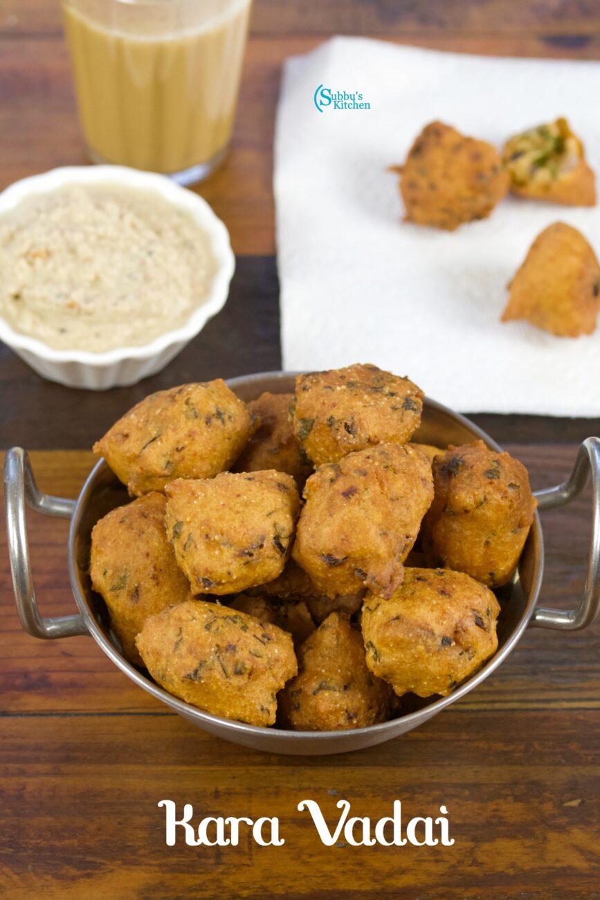 Karavadai Recipe | Kara Vadai Recipe - Subbus Kitchen
