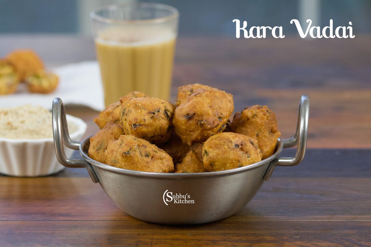 Karavadai Recipe | Kara Vadai Recipe - Subbus Kitchen