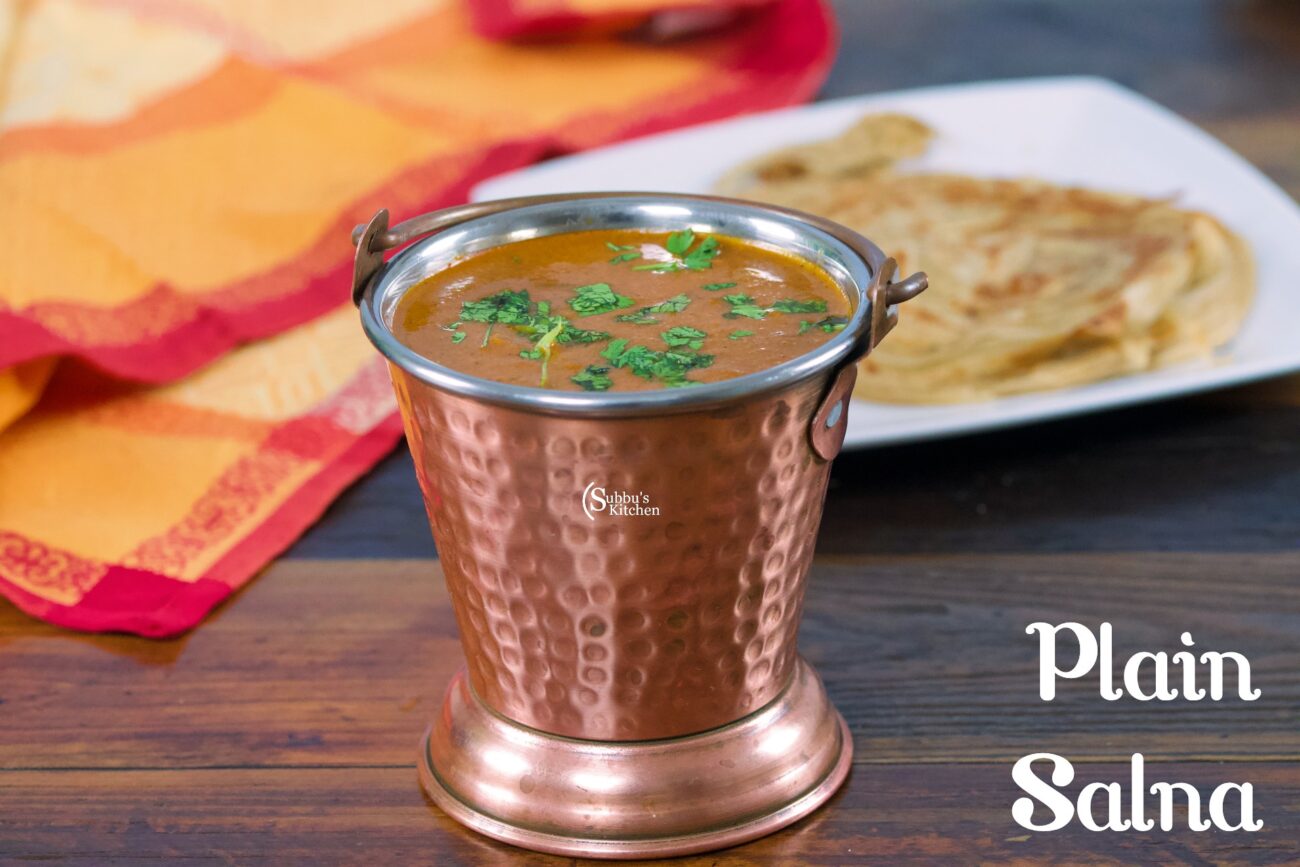 Empty Salna | Plain Salna | Parotta Salna Recipe - Subbus Kitchen