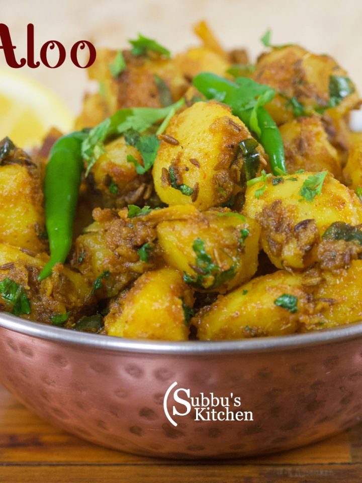 Aloo Gobi Masala Recipe | How to make Aloo Gobi - Subbus Kitchen