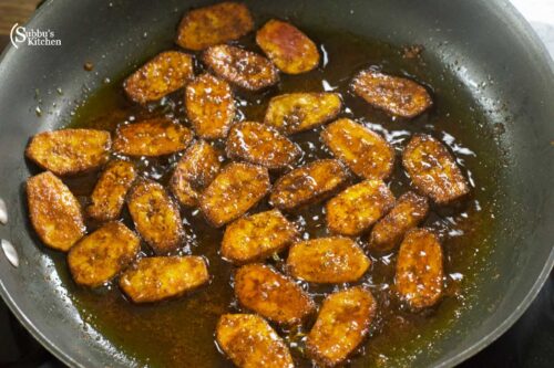 Raw Banana Fry Recipe | Vazhakkai Fry Recipe - Subbus Kitchen