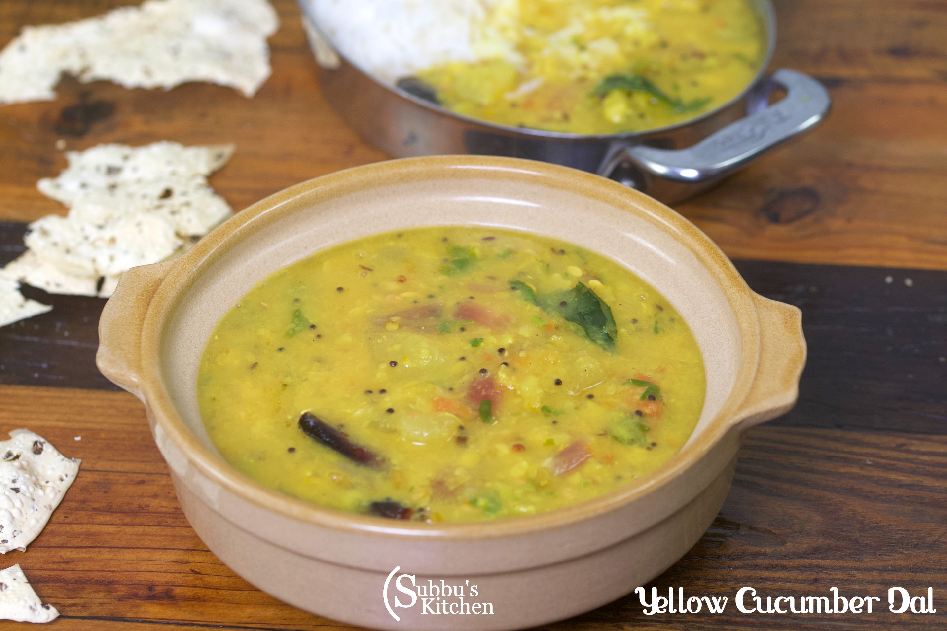 Dosakaya Pappu Recipe | Yellow Cucumber Dal Recipe - Subbus Kitchen