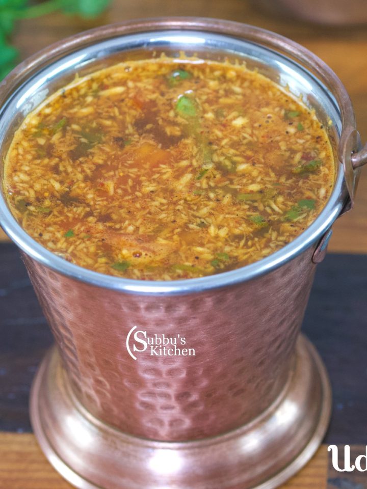 Hotel Style Rasam | Restaurant Style Rasam (with Garlic) - Subbus Kitchen