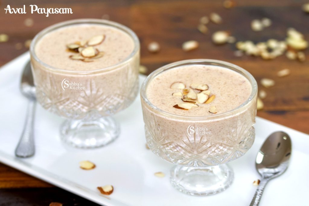 Special Aval Payasam | Red Poha Kheer | Special Rice Flakes Kheer ...