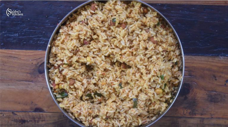 Pacha Puli Sadam | Raw Tamarind Rice | Instant Puli Sadam - Subbus Kitchen
