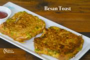 Bread Besan Toast | Besan Toast Recipe - Subbus Kitchen