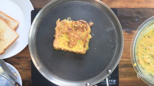 Bread Besan Toast | Besan Toast Recipe - Subbus Kitchen