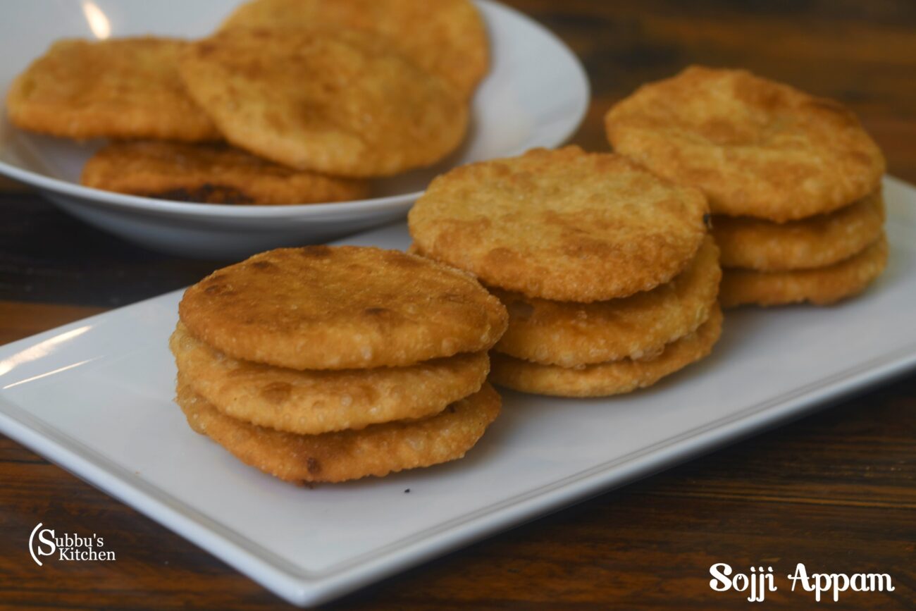 Sojji Appam Recipe | Sweet Poori Recipe - Subbus Kitchen