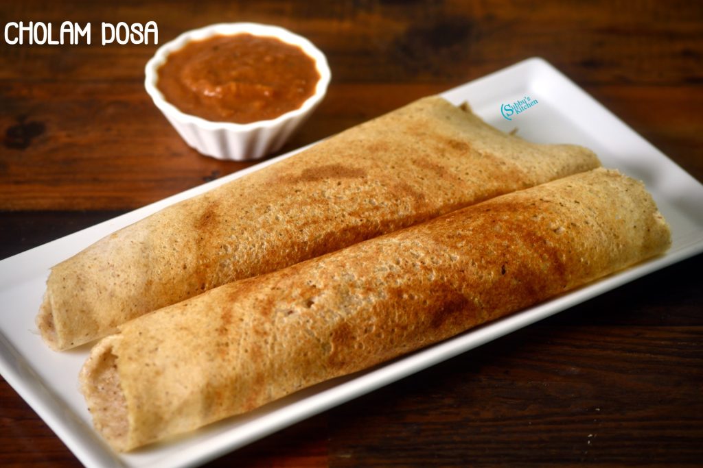 Chola Dosai | Sorghum Dosa | Jowar Dosa - Subbus Kitchen