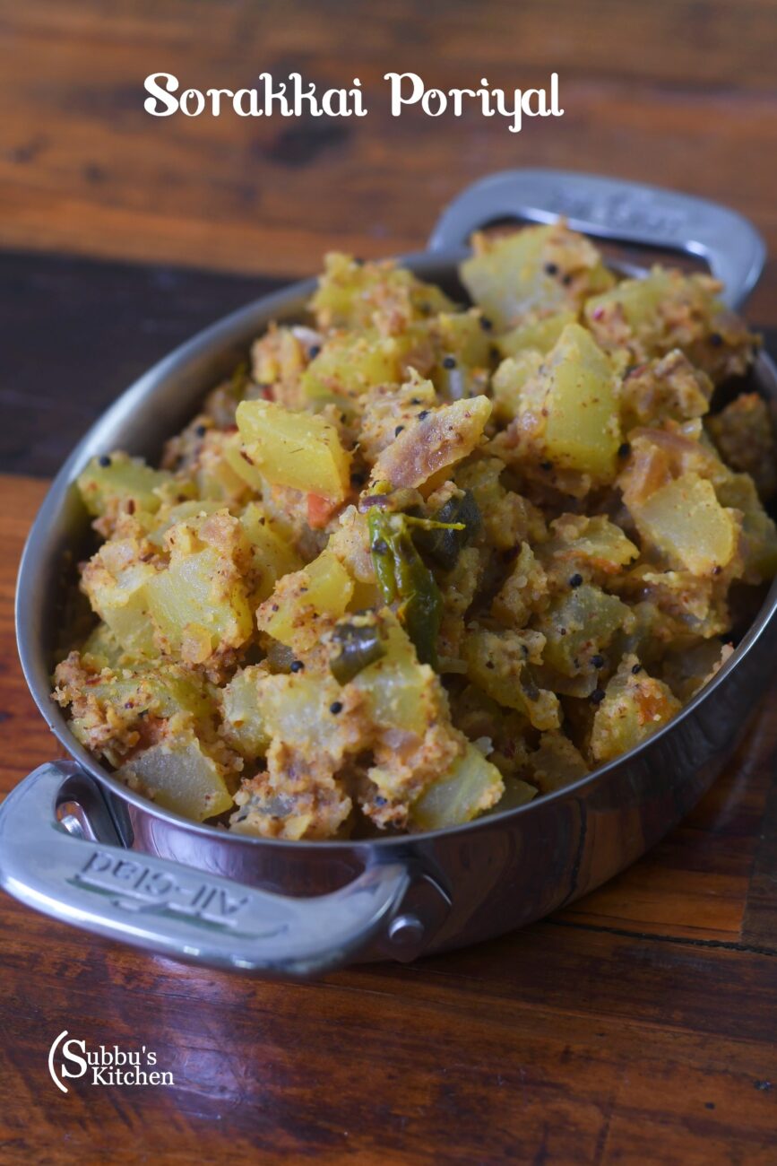 Bottle Gourd Peanut Curry | Sorakkai Verkadalai Masala - Subbus Kitchen