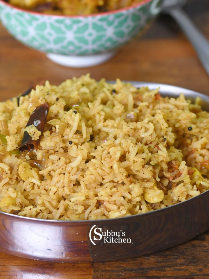 Kadamba Sambar Sadam | Sambar Rice - Subbus Kitchen