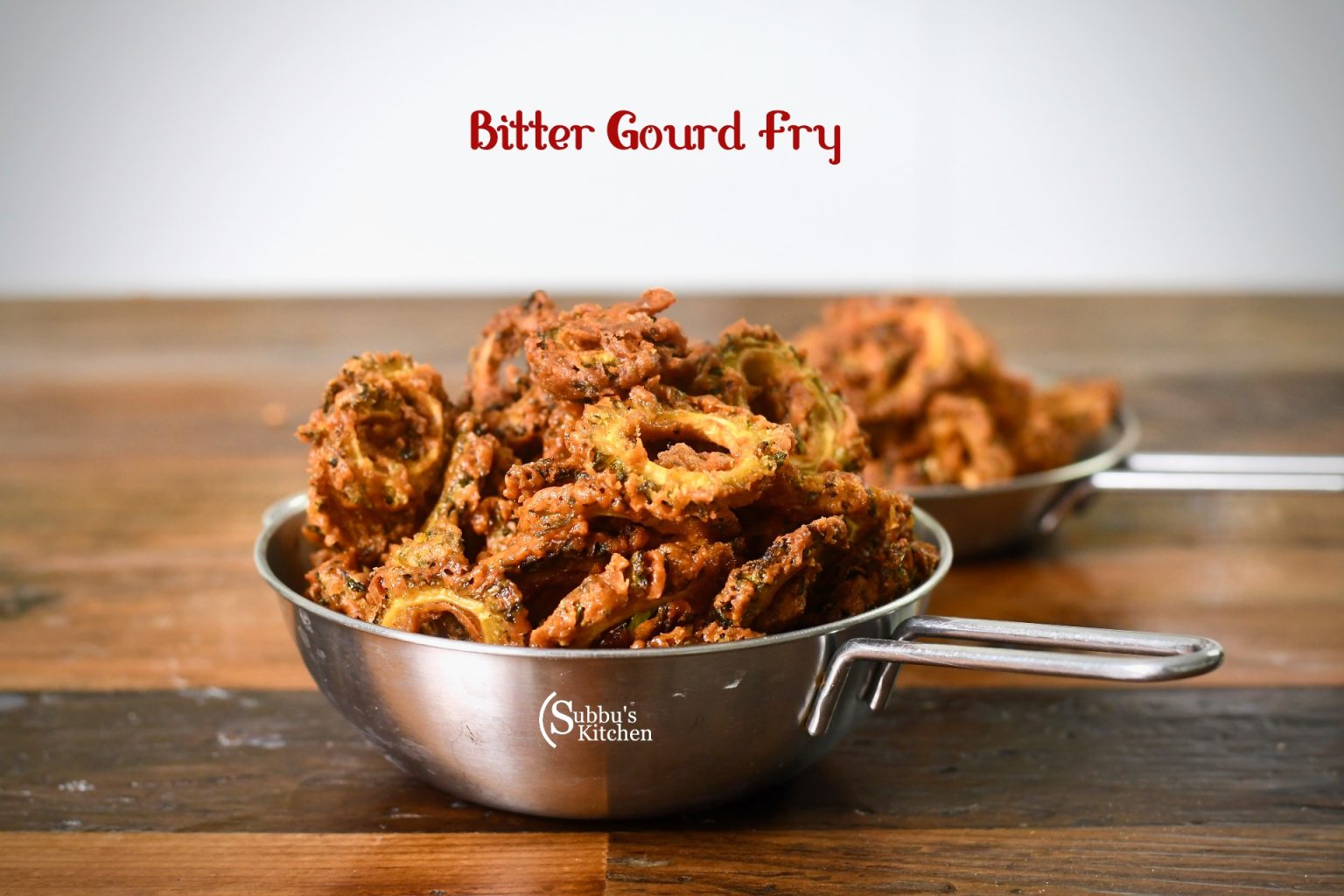 Pavakkai Varuval | Bitter Gourd Fry | Karela Fry - Subbus Kitchen