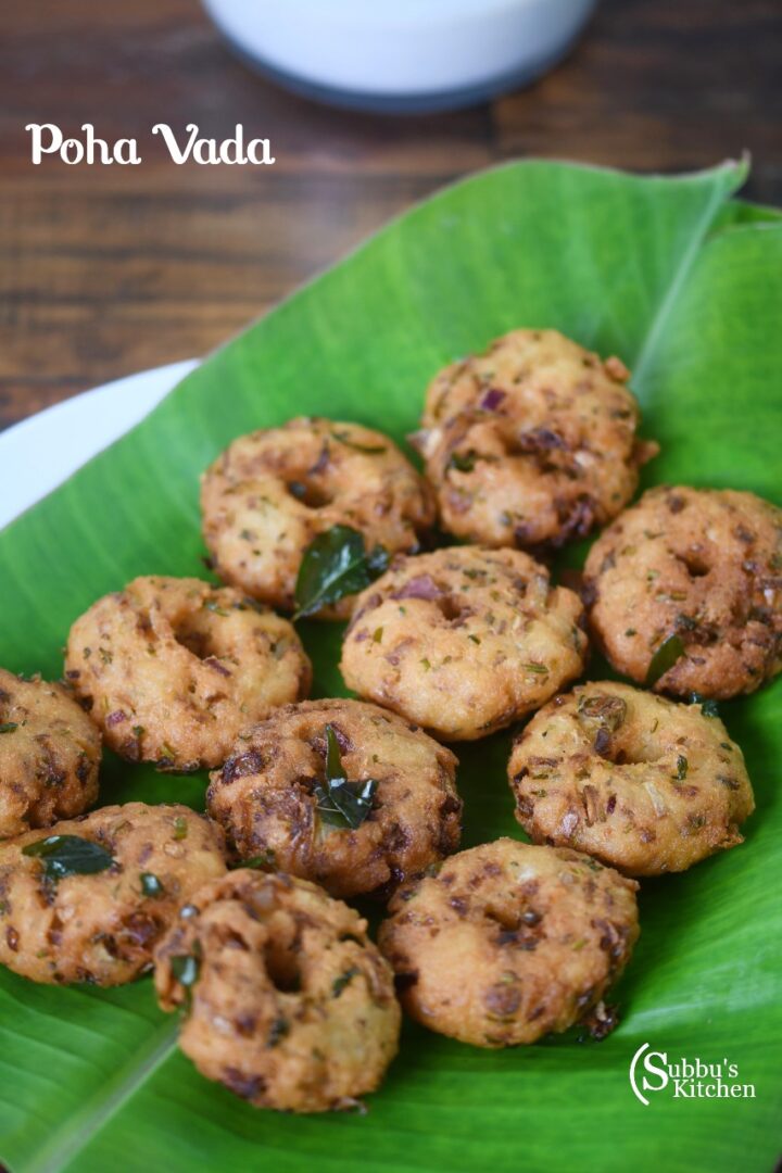 Crispy Poha Vada (Aval Vadai) Recipe - Subbus Kitchen