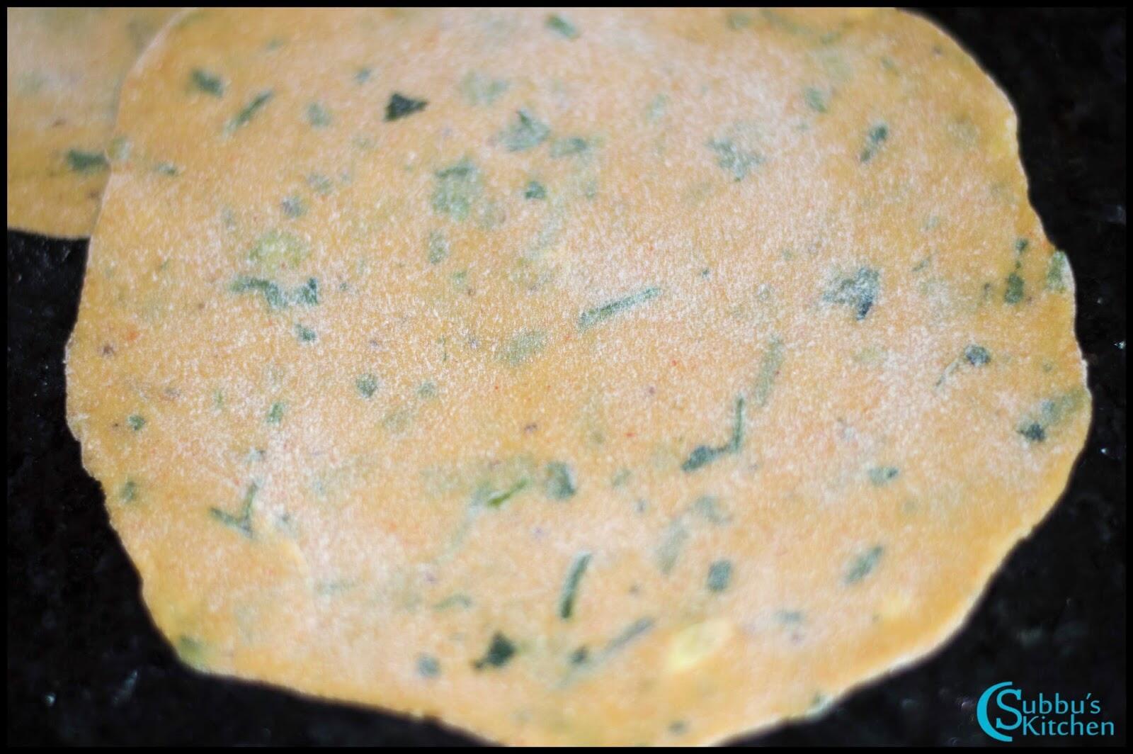 Missi Roti Recipe | Rajasthani Style Missi Roti Recipe - Subbus Kitchen